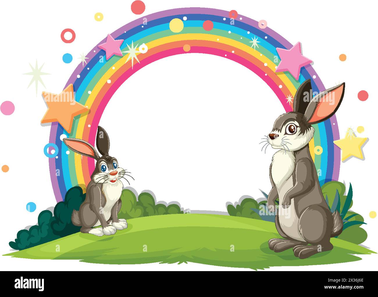 Rabbits tail grass Stock Vector Images - Alamy