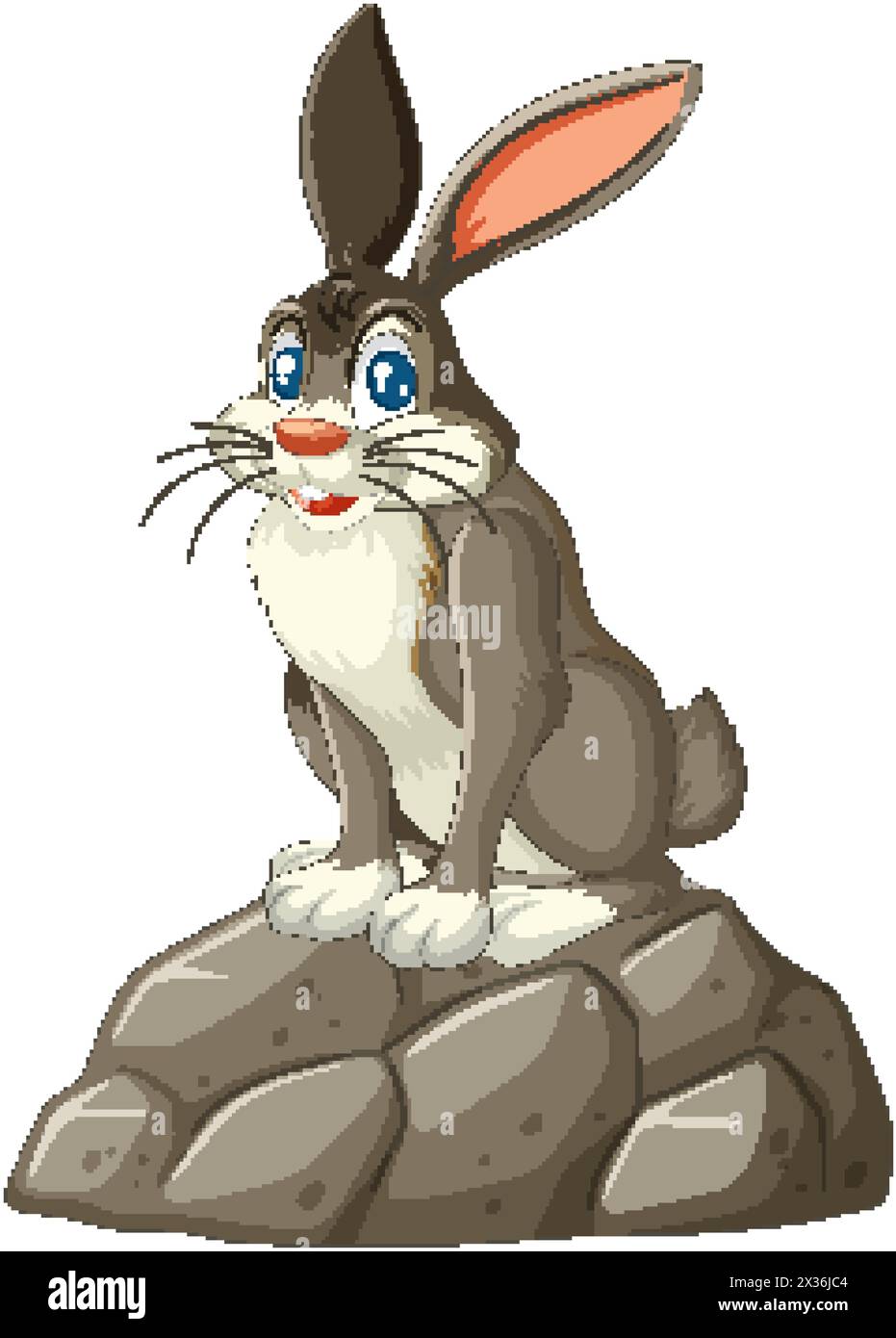 Perched on rock Stock Vector Images - Alamy