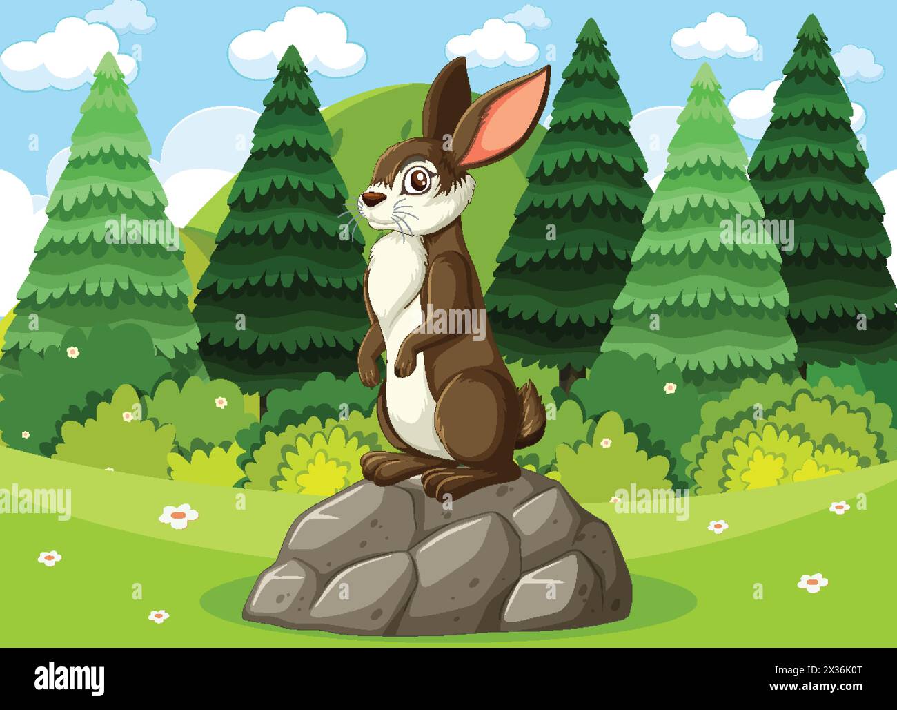 Rock rabbit Stock Vector Images - Alamy