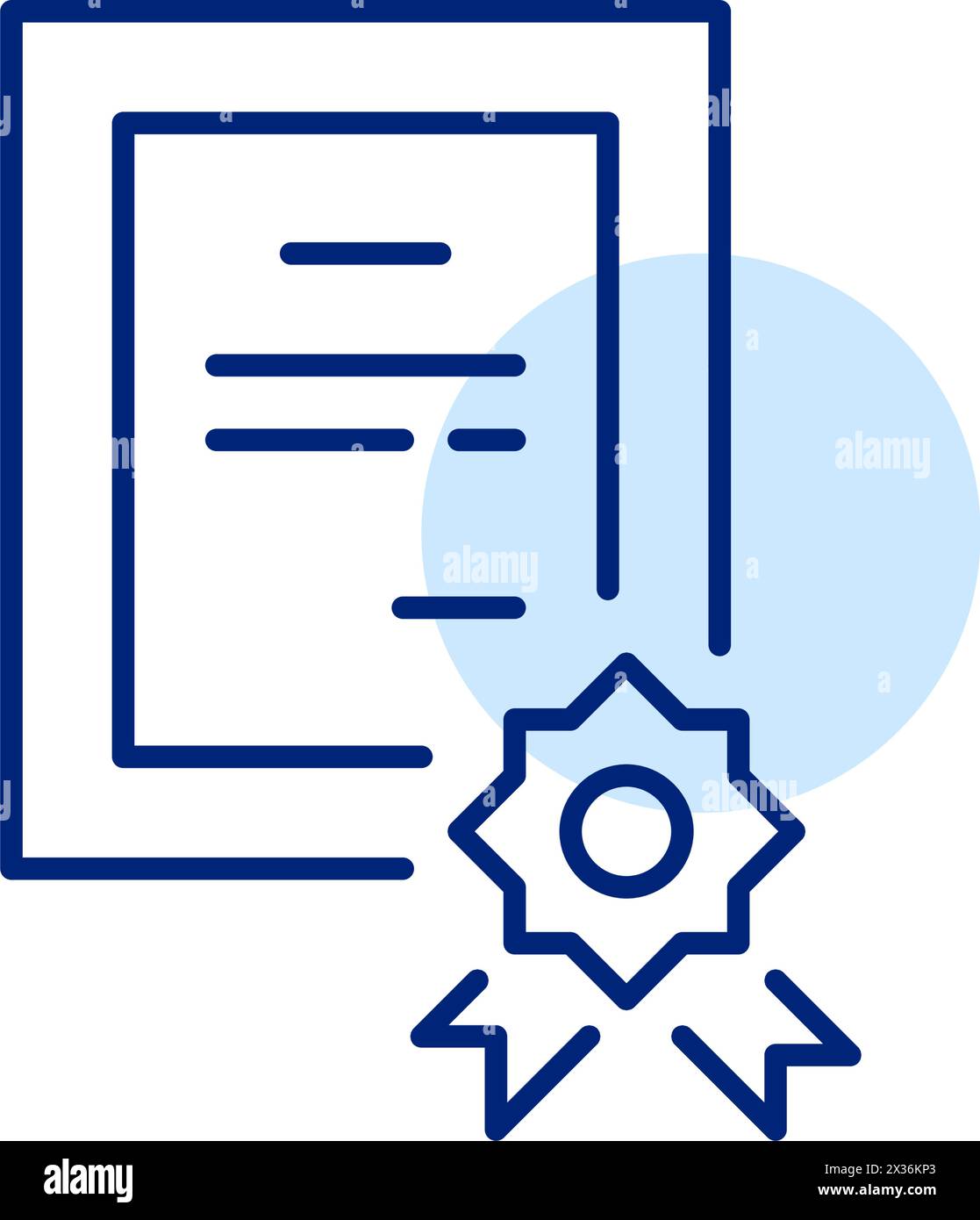 Diploma with ribbon. University degree for professional success. Pixel ...