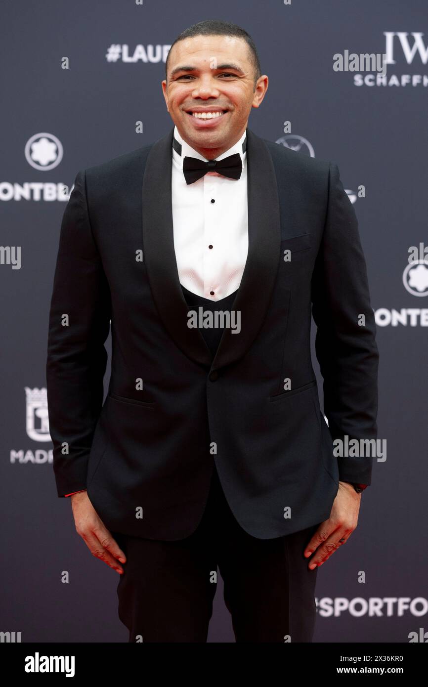Madrid, Spain. 22nd Apr, 2024. Bryan Habana poses on the red carpet ...