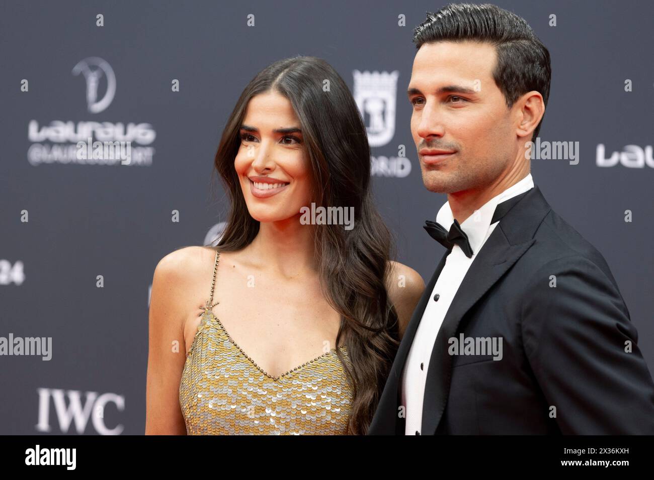 Madrid, Spain. 22nd Apr, 2024. Lidia Torrent and Jaime Astrain pose on ...