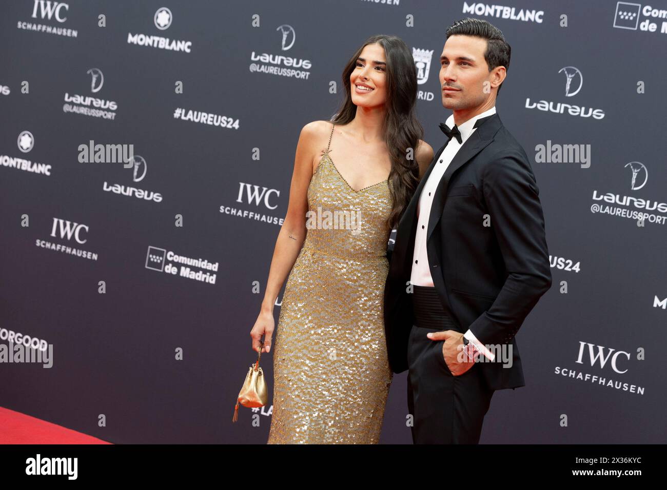 Madrid, Spain. 22nd Apr, 2024. Lidia Torrent and Jaime Astrain pose on ...