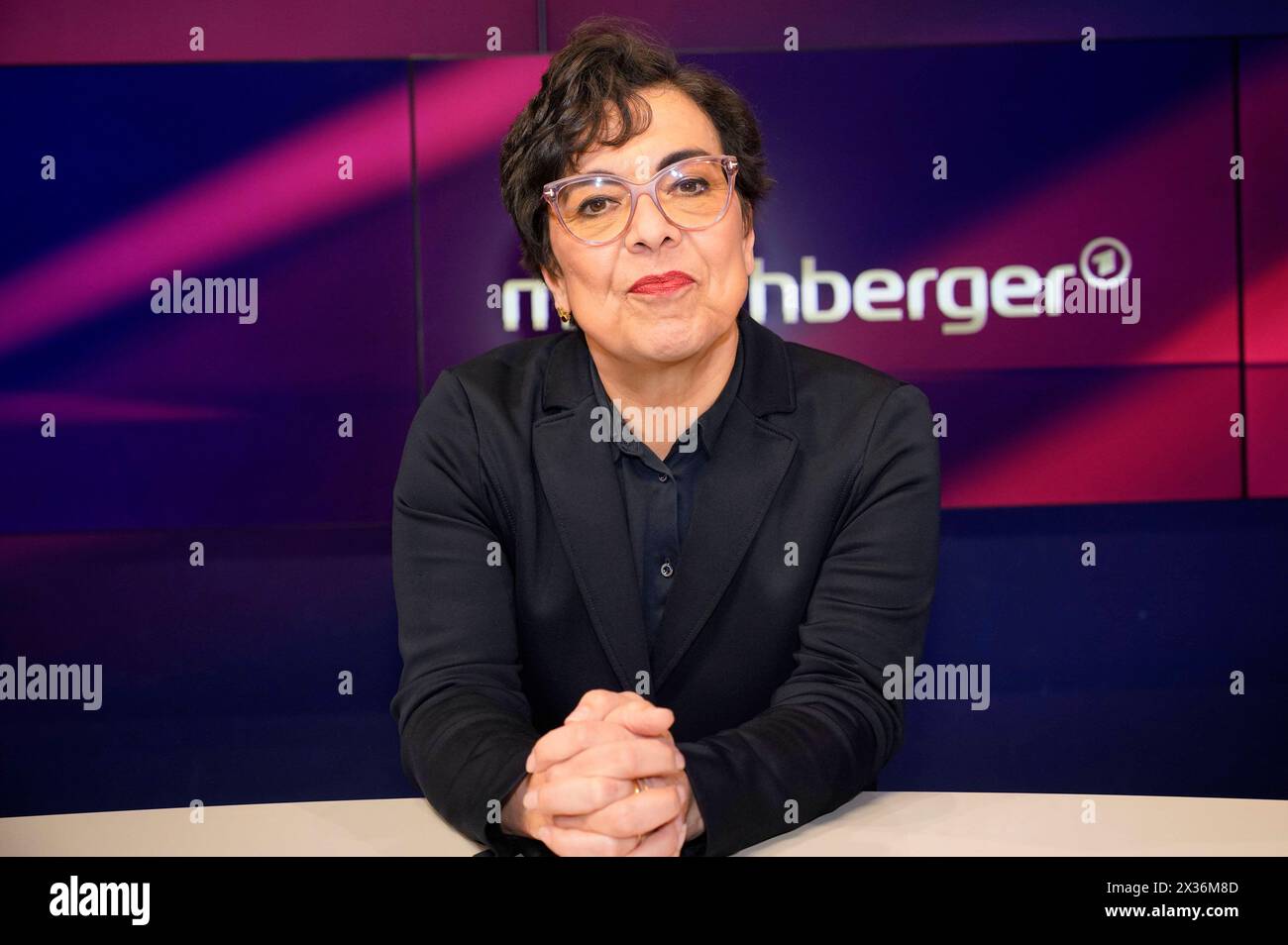 Mariam Lau in der ARD-Talkshow maischberger im Studio Berlin Adlershof ...