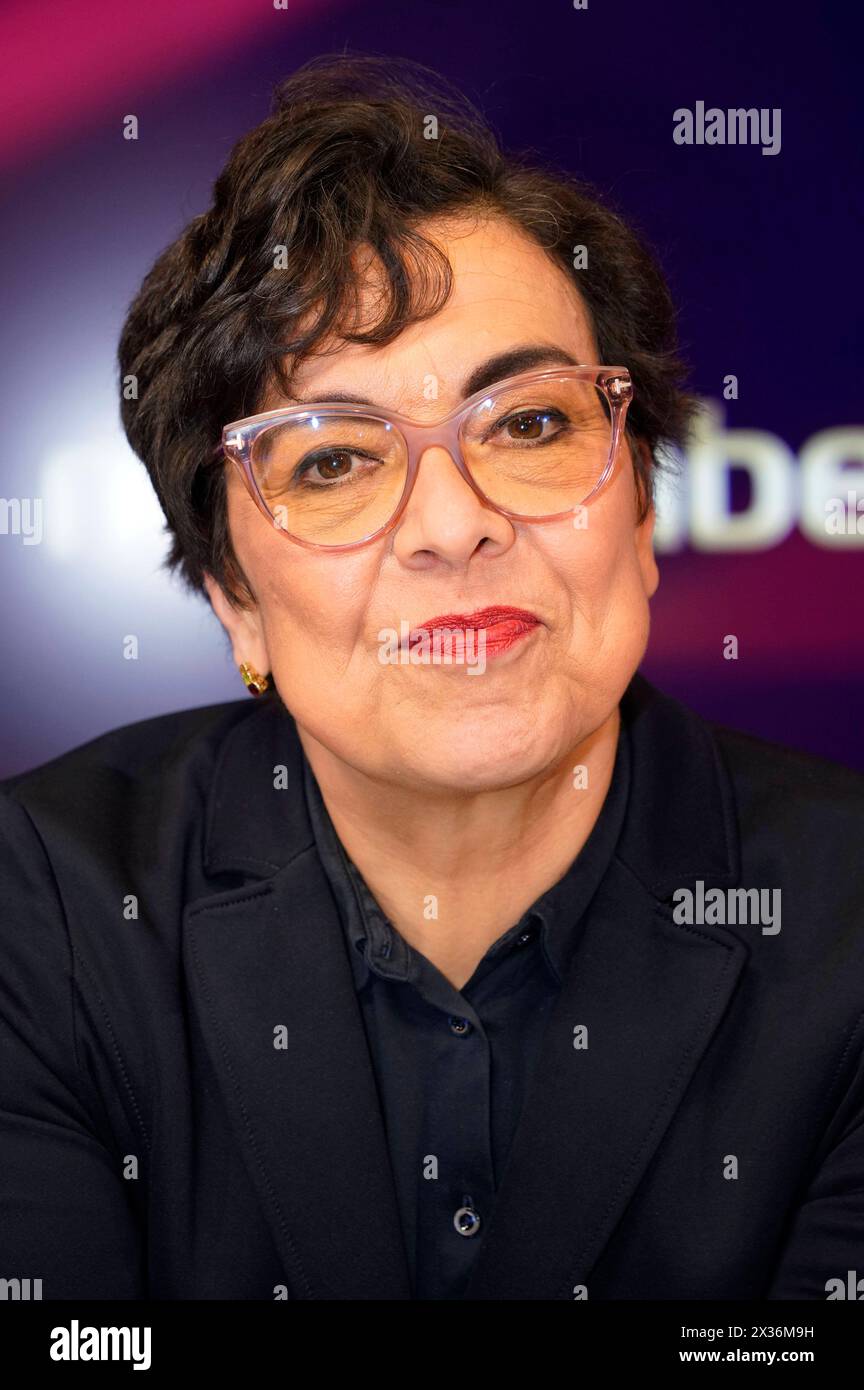 Mariam Lau in der ARD-Talkshow maischberger im Studio Berlin Adlershof ...