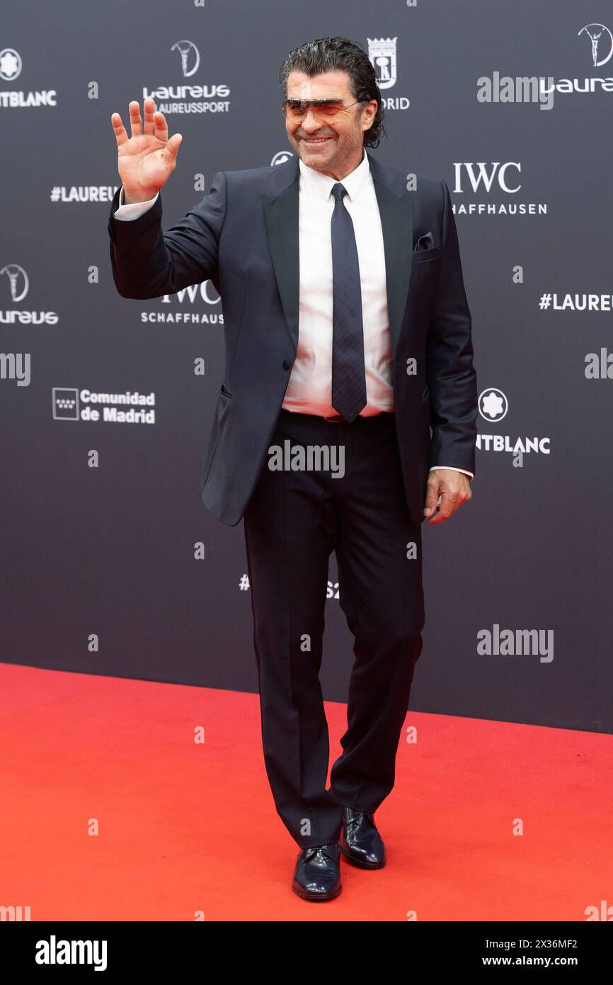 Madrid, Spain. 22nd Apr, 2024. Alberto Tomba poses on the red carpet ...