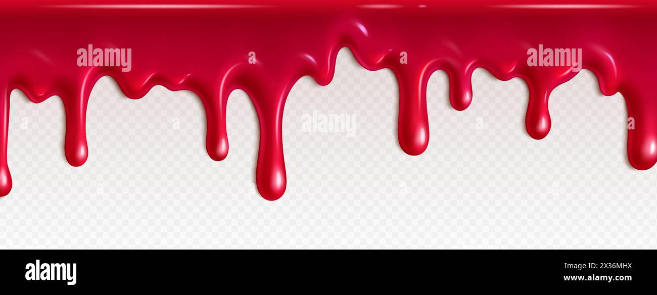 Red jam drip. Strawberry syrup liquid flow texture. Melt raspberry ...