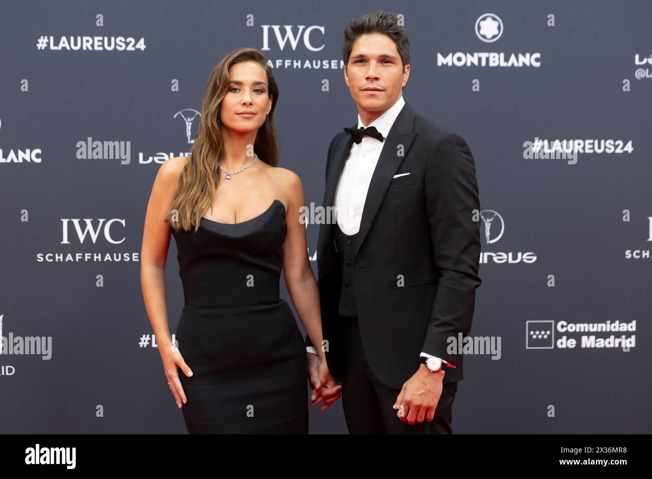 Madrid, Spain. 22nd Apr, 2024. María Pombo and Pablo Castellano pose on ...