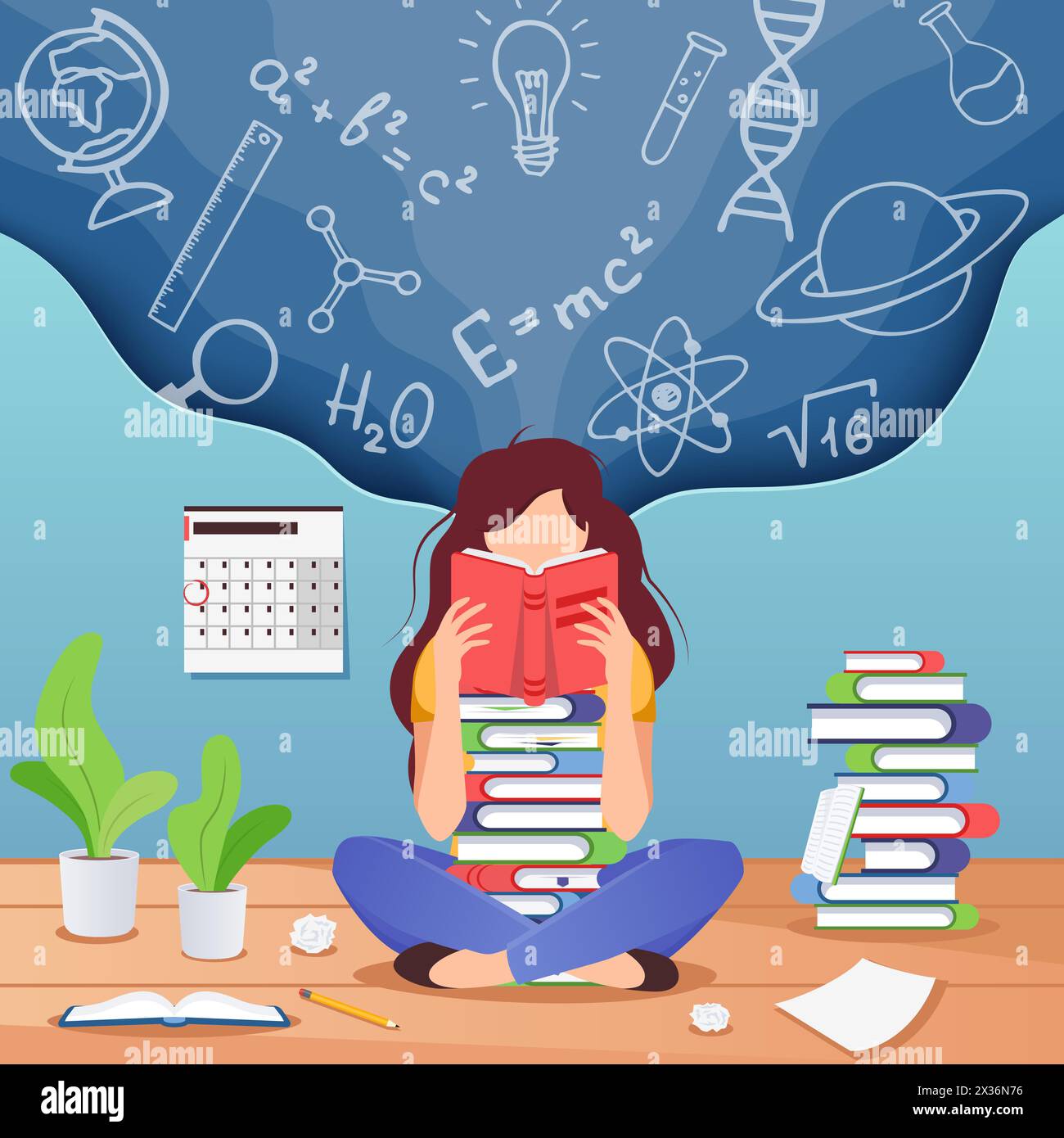 Sitting exam Stock Vector Images - Alamy