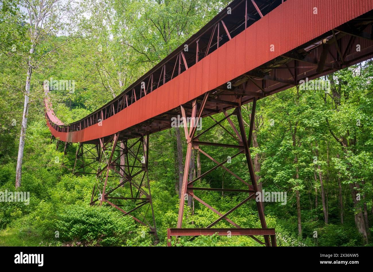 The Nuttallburg Coal Conveyor and Tipple at the New River Gorge ...