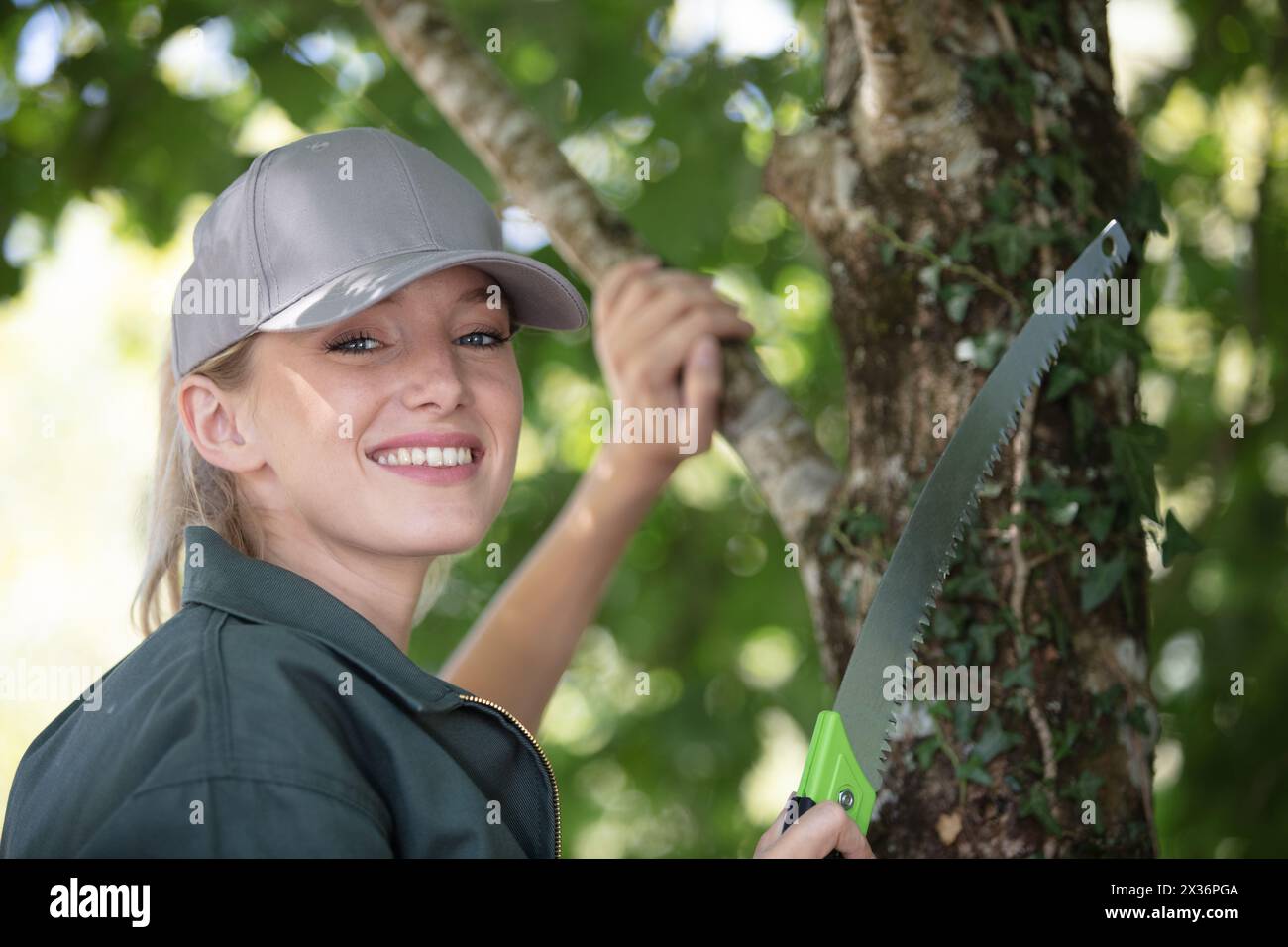 Woman farmer overalls gardening hi-res stock photography and images - Alamy