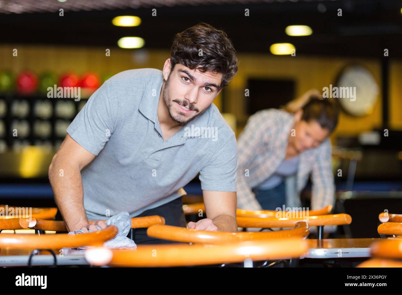Bowling ball striking pins hi-res stock photography and images - Alamy
