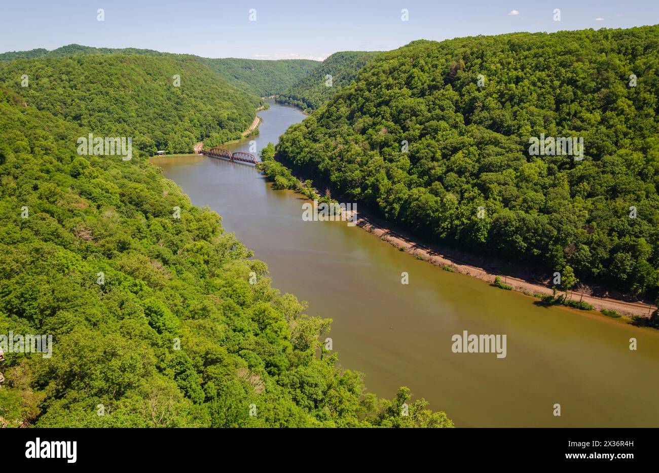 The New River Gorge National Park and Preserve in southern West ...