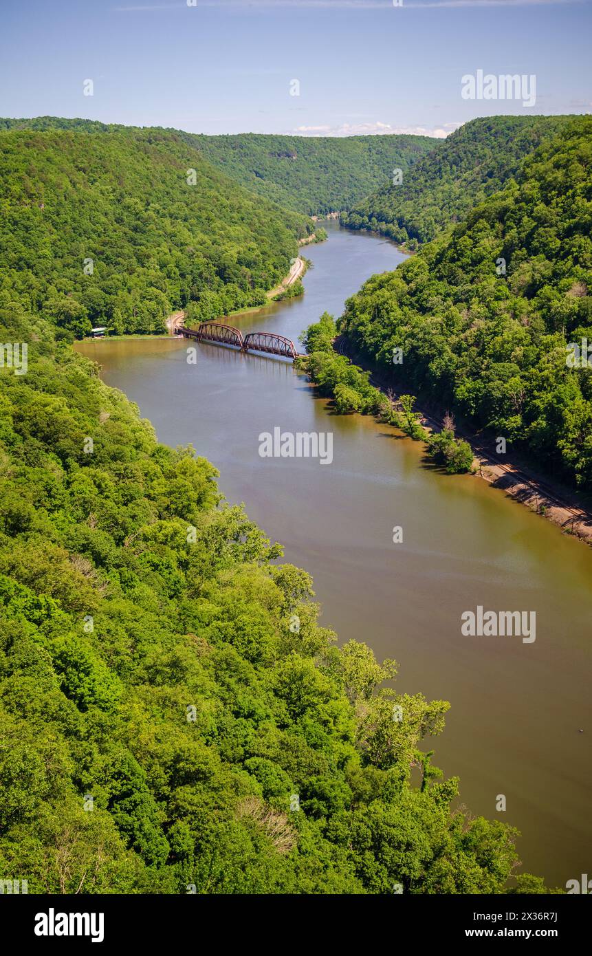 The New River Gorge National Park and Preserve in southern West ...