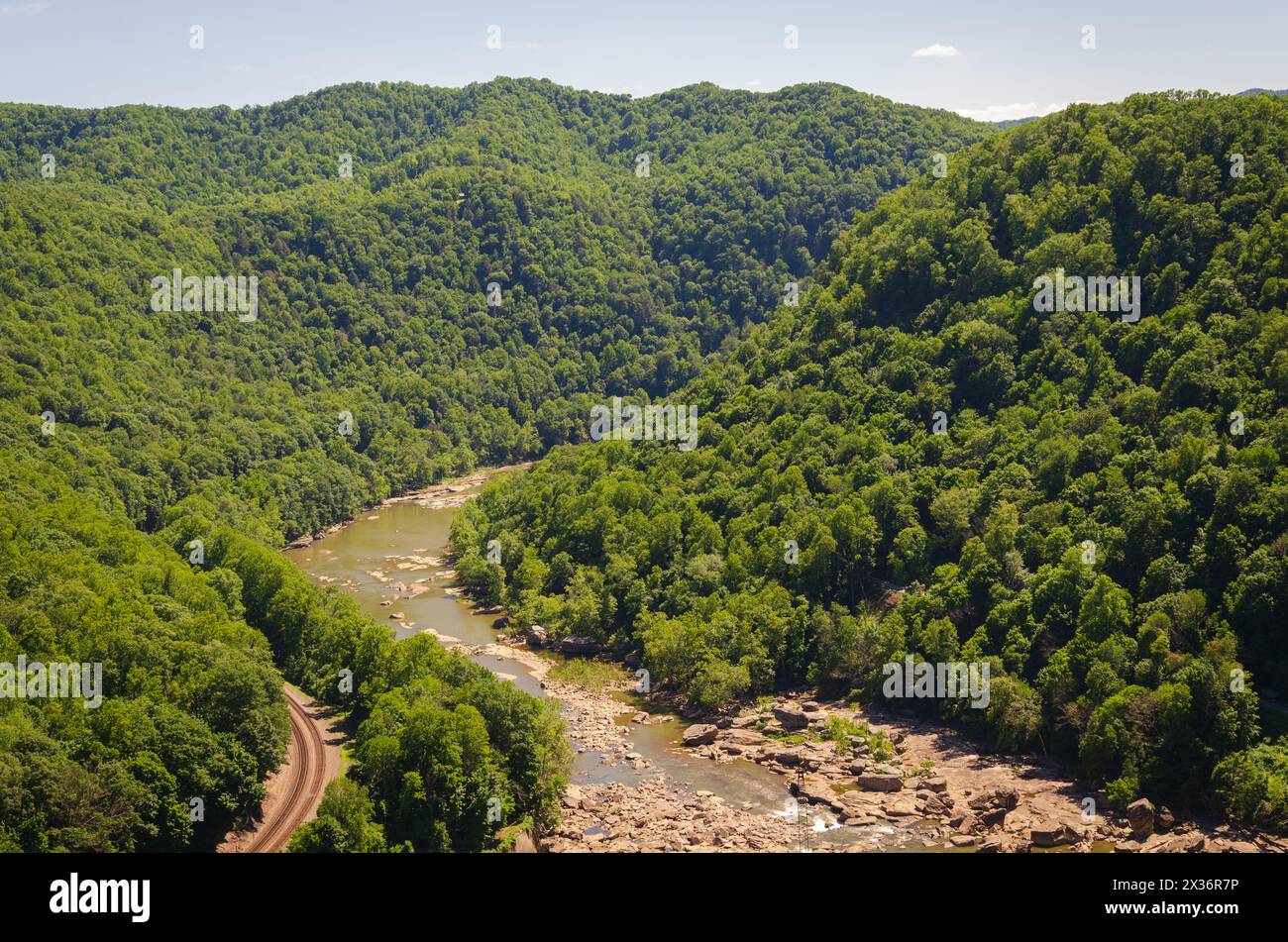 The New River Gorge National Park and Preserve in southern West ...