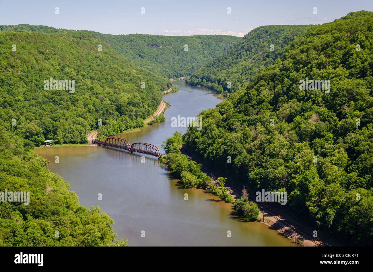 The New River Gorge National Park and Preserve in southern West ...