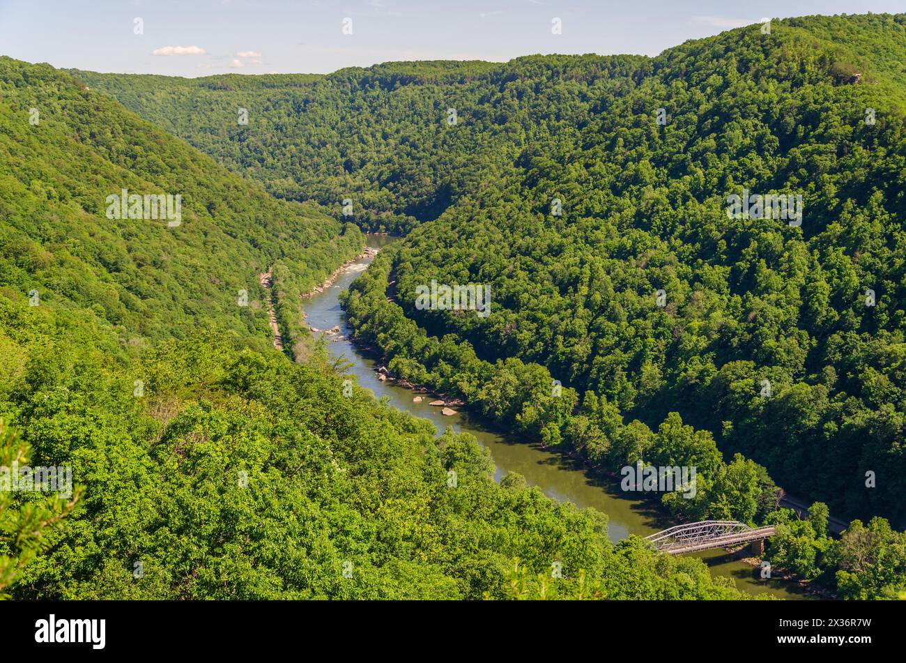 The New River Gorge National Park and Preserve in southern West ...
