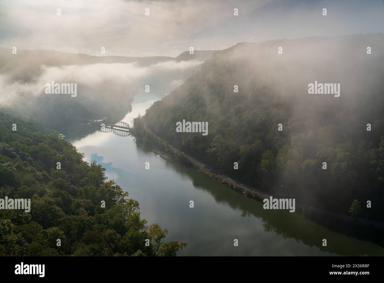 The New River Gorge National Park and Preserve in southern West ...