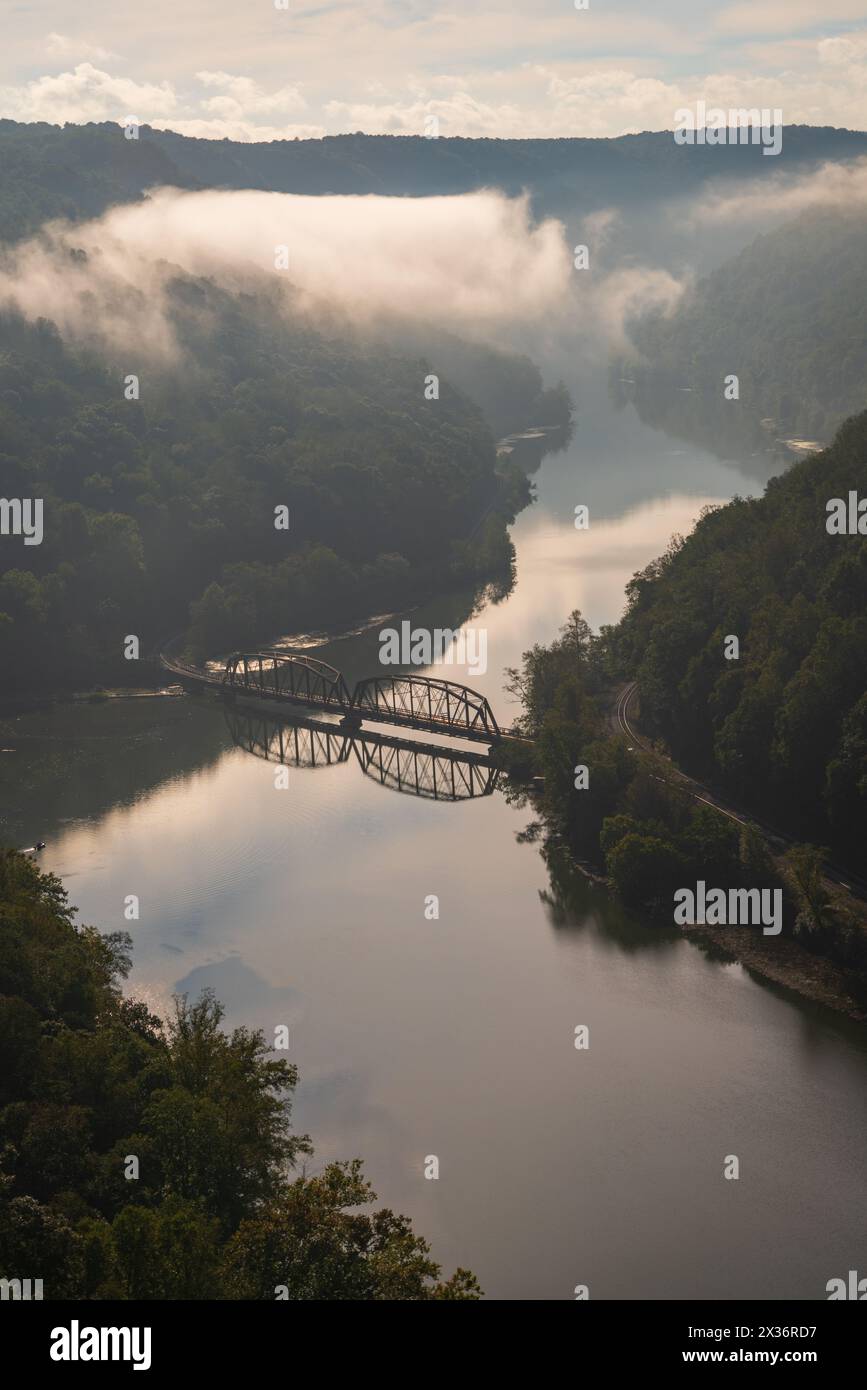 The New River Gorge National Park and Preserve in southern West ...