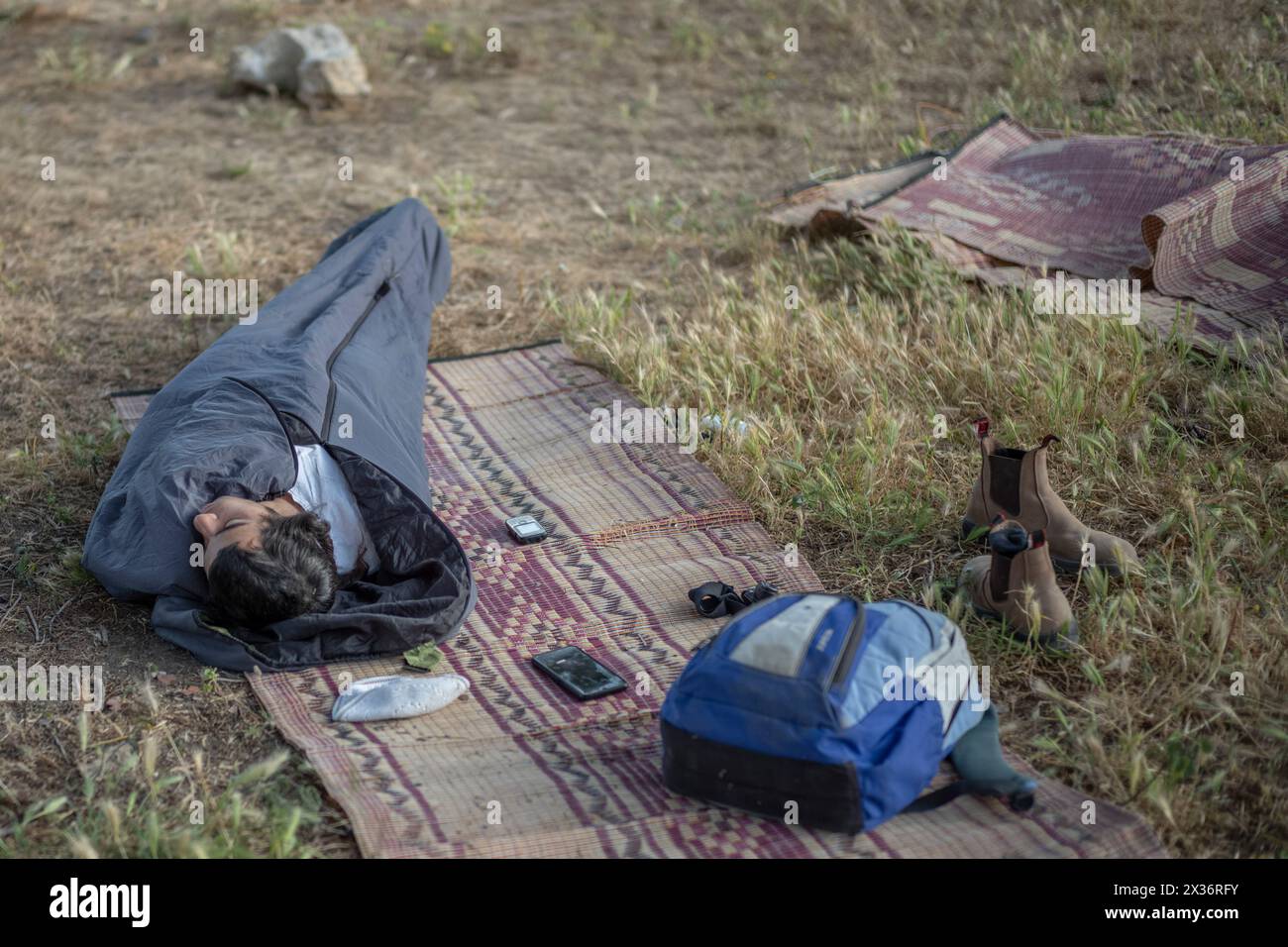 Karma, Israel. 25th Apr, 2024. An Israeli right-wing activist is ...