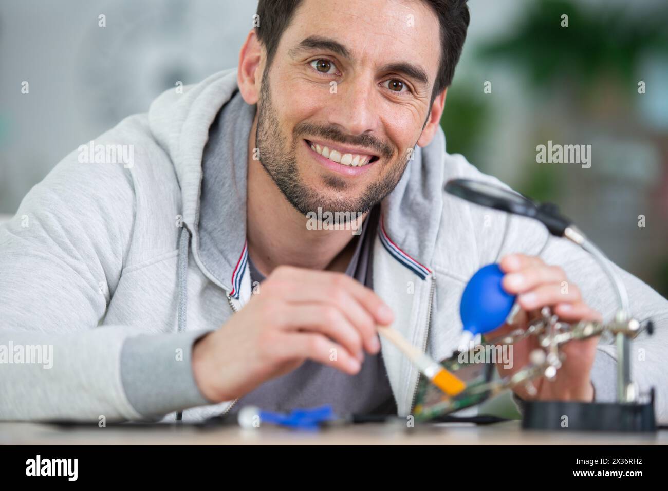 broken computer disassembling close up concept Stock Photo - Alamy