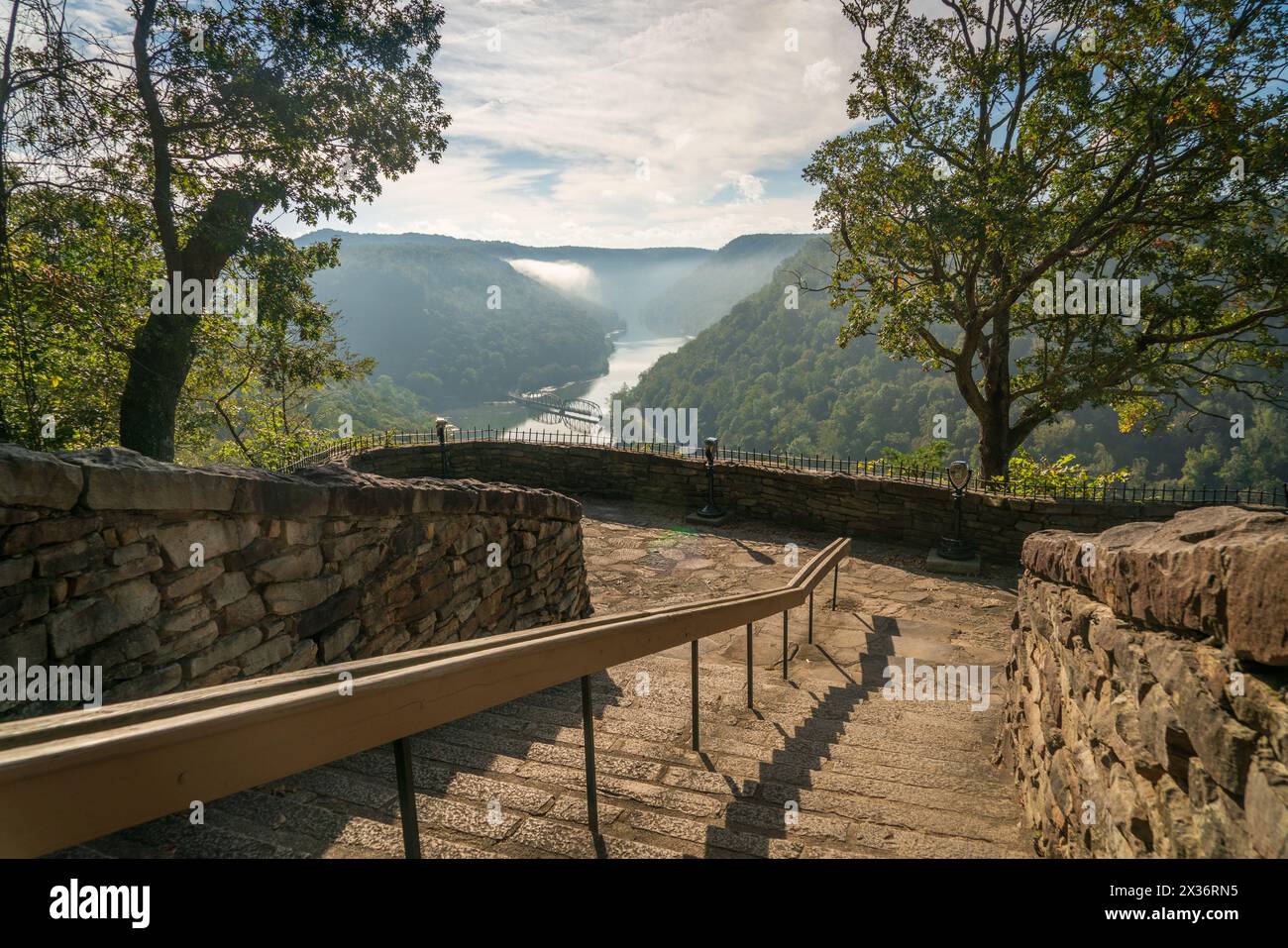 An Overlook Platform at New River Gorge National Park and Preserve in ...