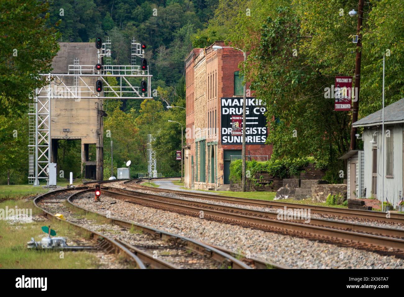 The Ghost Town of Thurmond in the New River Gorge National Park, West ...
