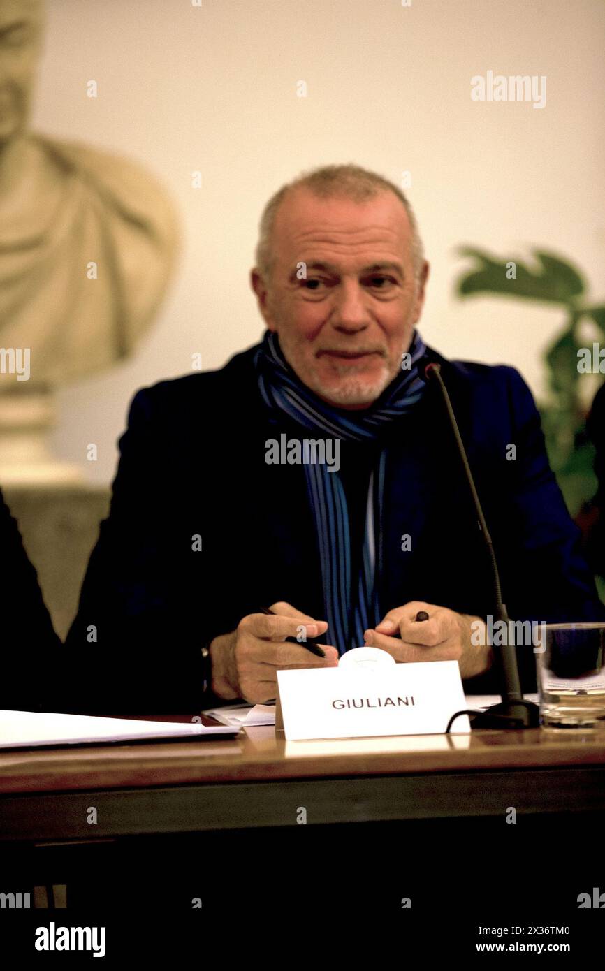 Rome, Italy. 24th Apr, 2024. Press conference in the capitol in the ...