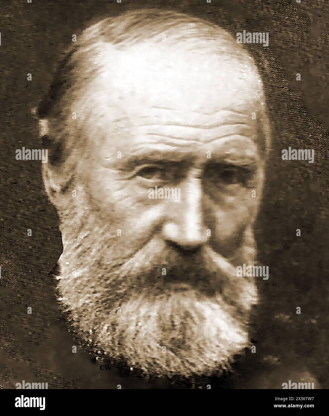 A portrait of Scottish Artist ,William Simpson R.I (1823 – 1899). He ...