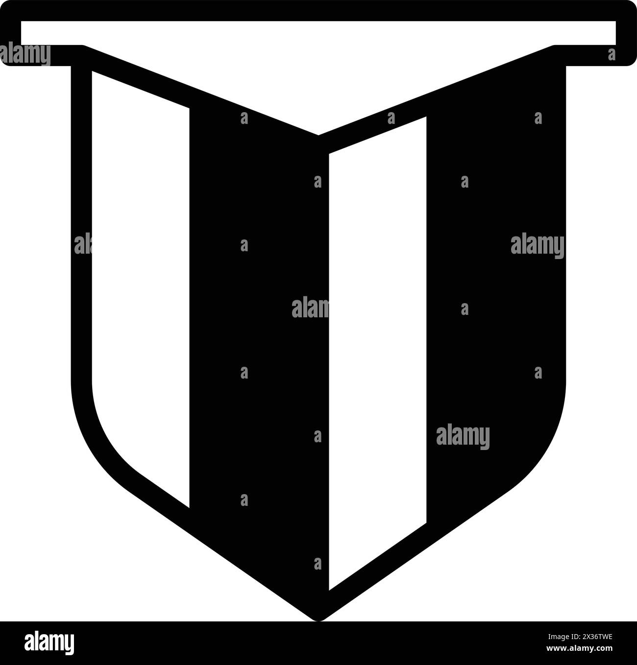 Curved rectangular shield hi-res stock photography and images - Alamy