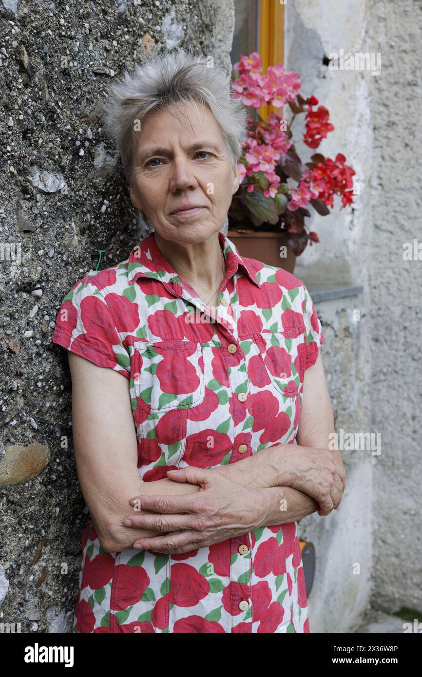 Portrait of Esther Kinsky at her place 12/07/2023 ©Isabella De ...