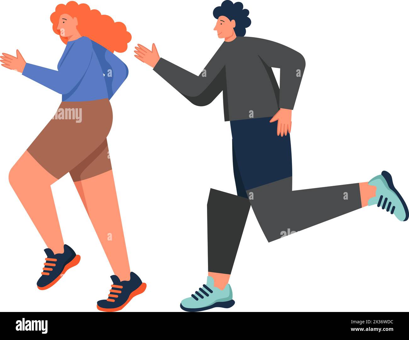 Walk in the park, vector flat style design illustration Stock Vector ...