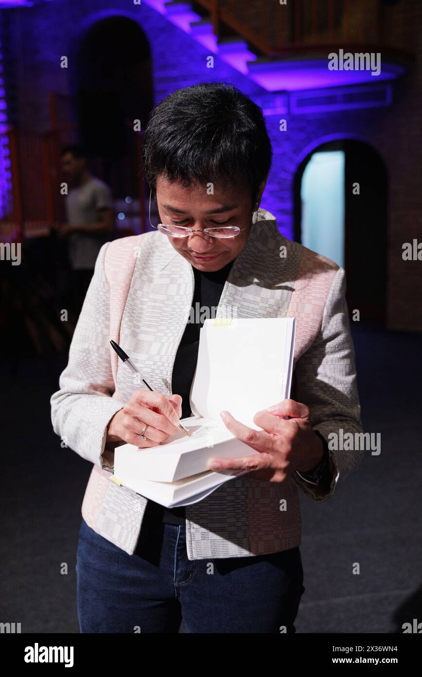 Portrait of Maria Ressa (Nobel Peace Prize 2021) 07/06/2023 ©Isabella ...
