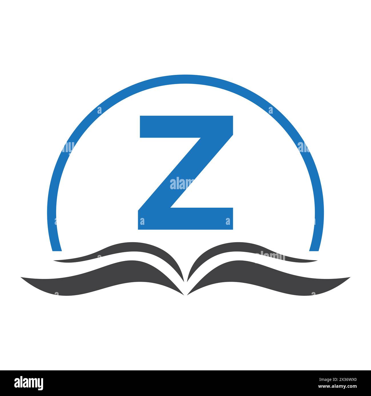 Letter Z Education Logo Book Concept. Training Career Sign, University ...