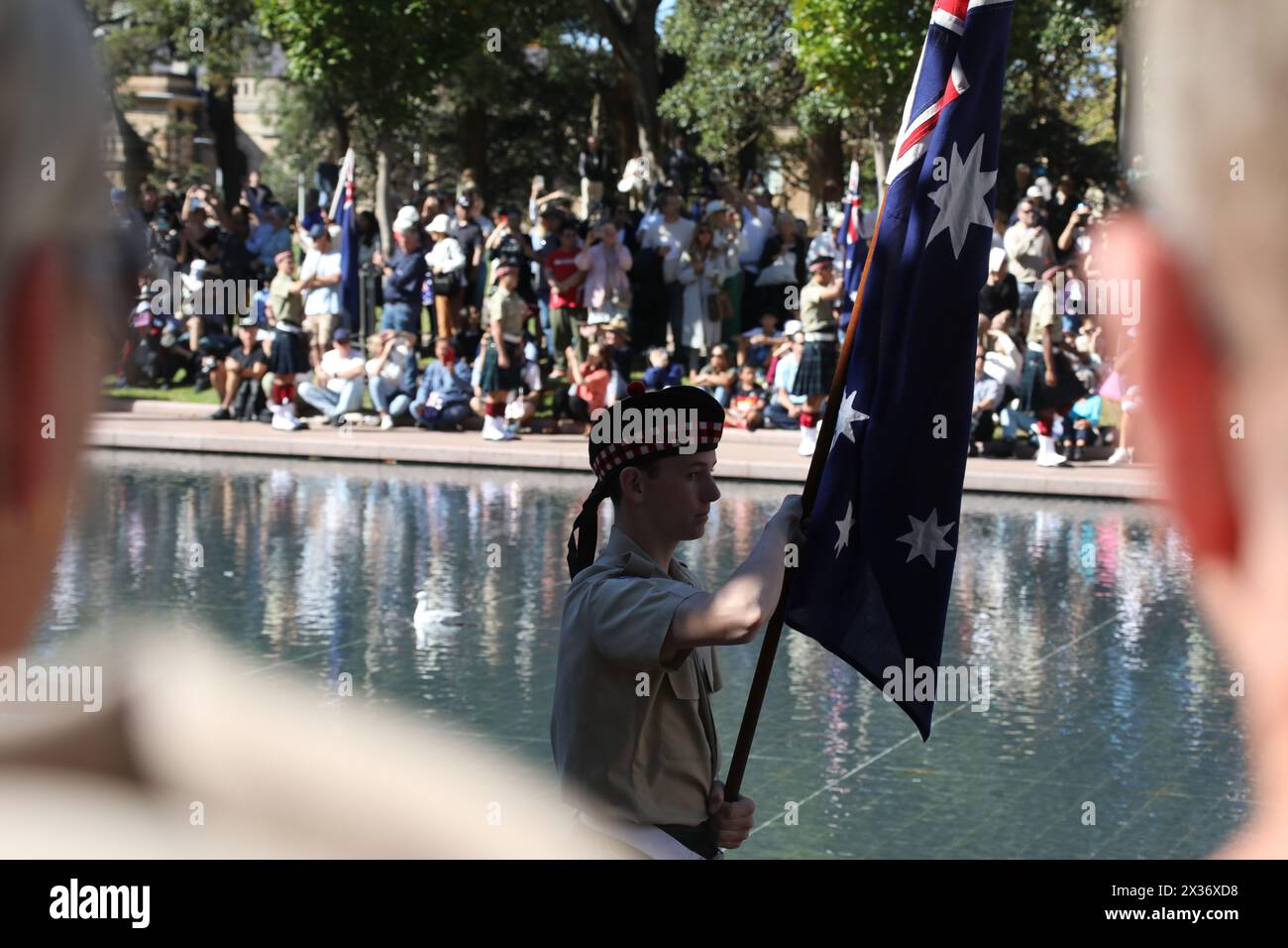 Sydney, Australia. 25th April 2024. The ANZAC Day Commemoration Service ...