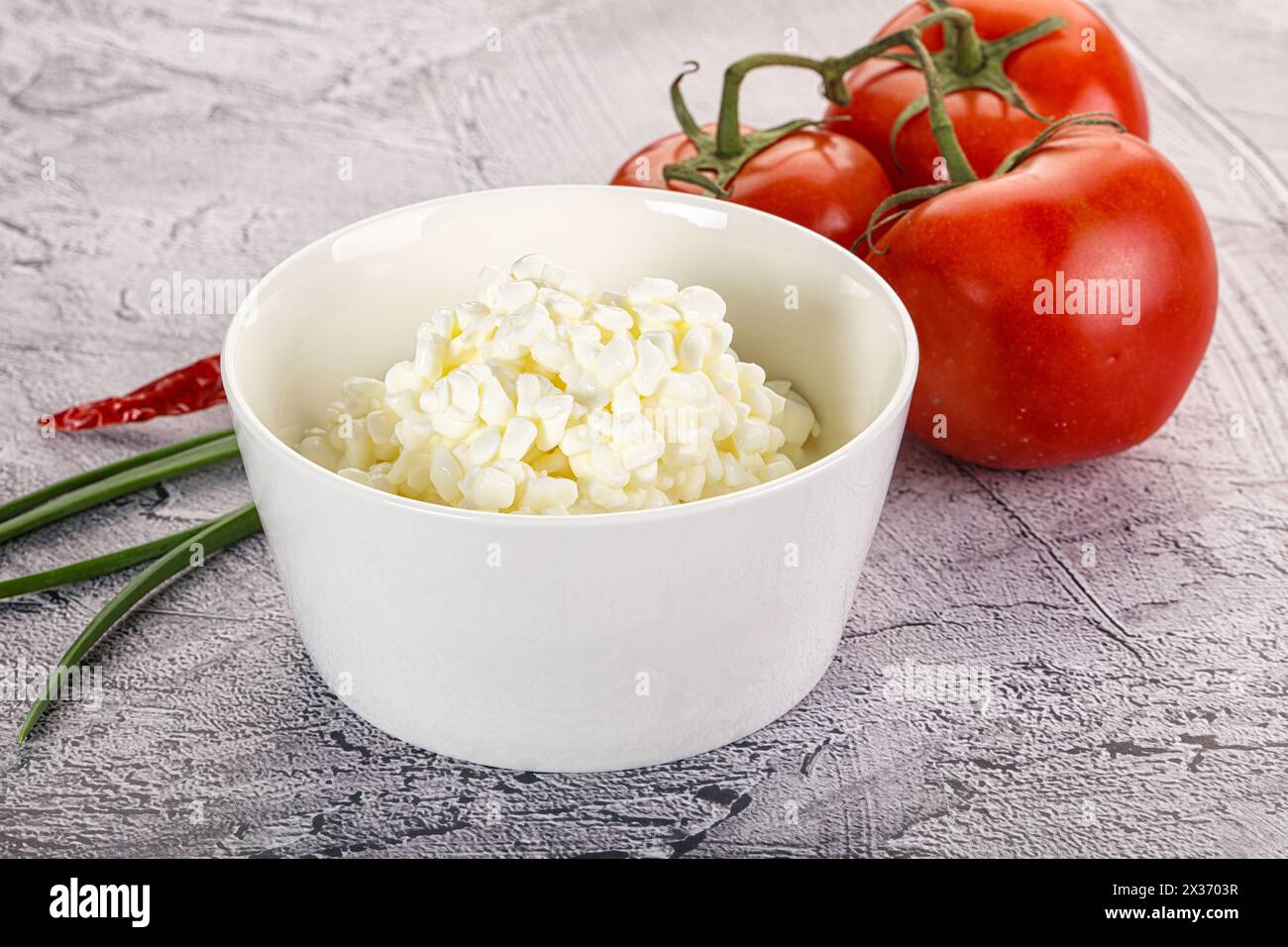 Dairy Cottage cheese Curd in the bowl Stock Photo - Alamy