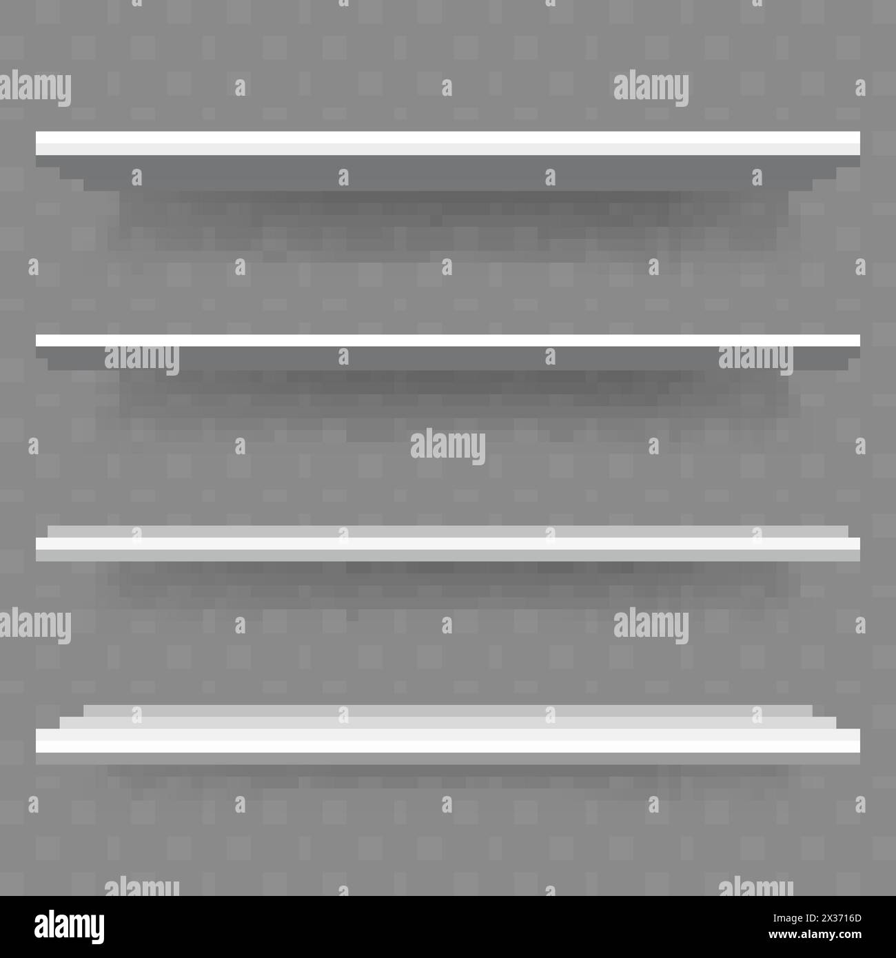 Modern wooden shelving Stock Vector Images - Alamy
