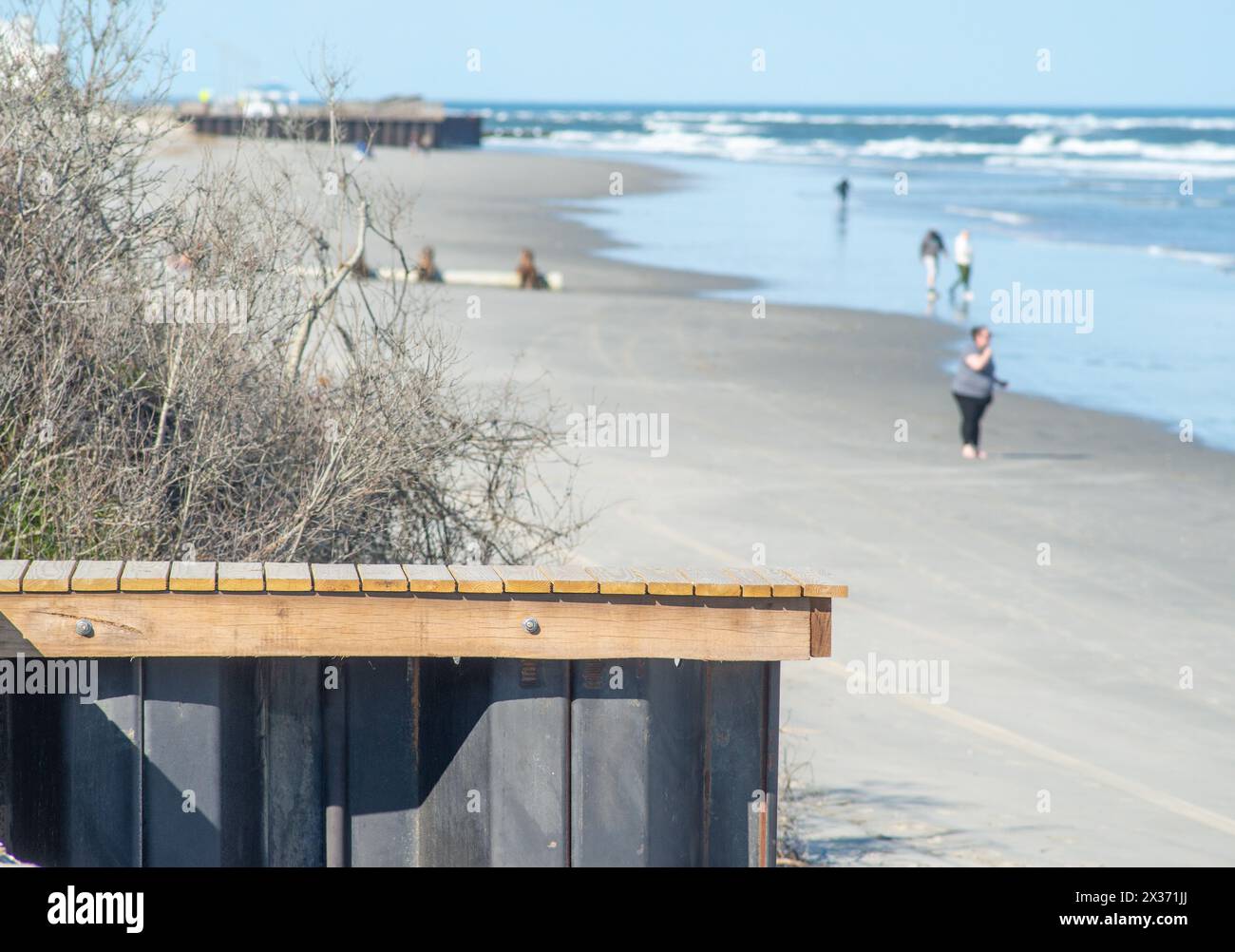 North Wildwood Beach Patrol has erected a bulkhead on the beach to ...