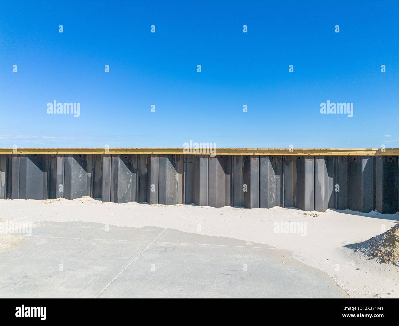 North Wildwood Beach Patrol has erected a bulkhead on the beach to ...