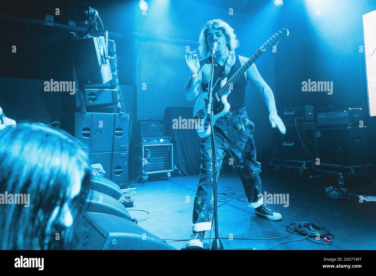 Tilburg, Netherlands. 19th, April 2024. The British duo Death Goals ...