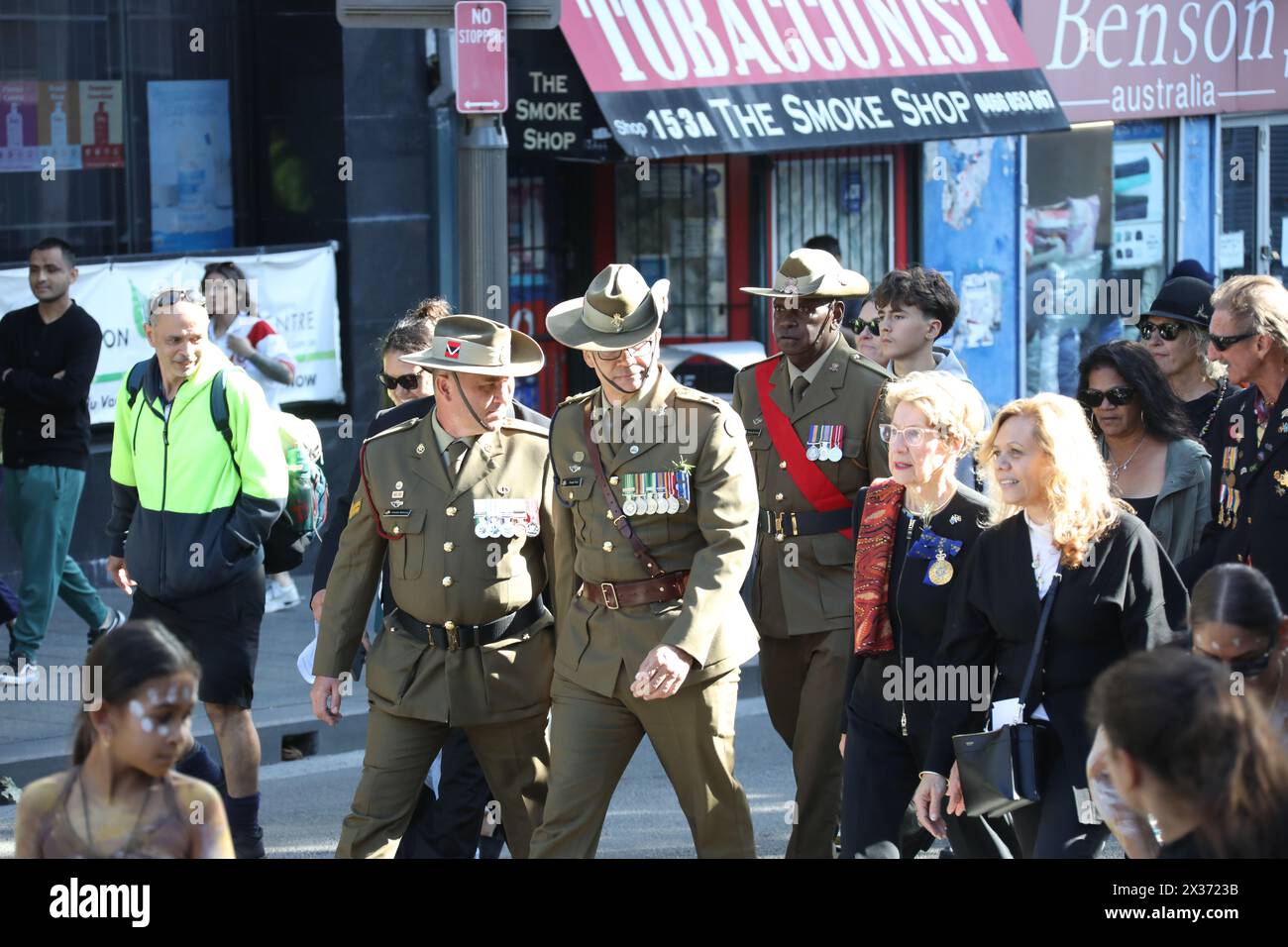 Sydney, Australia. 25th April 2024. The Coloured Digger event and Anzac ...