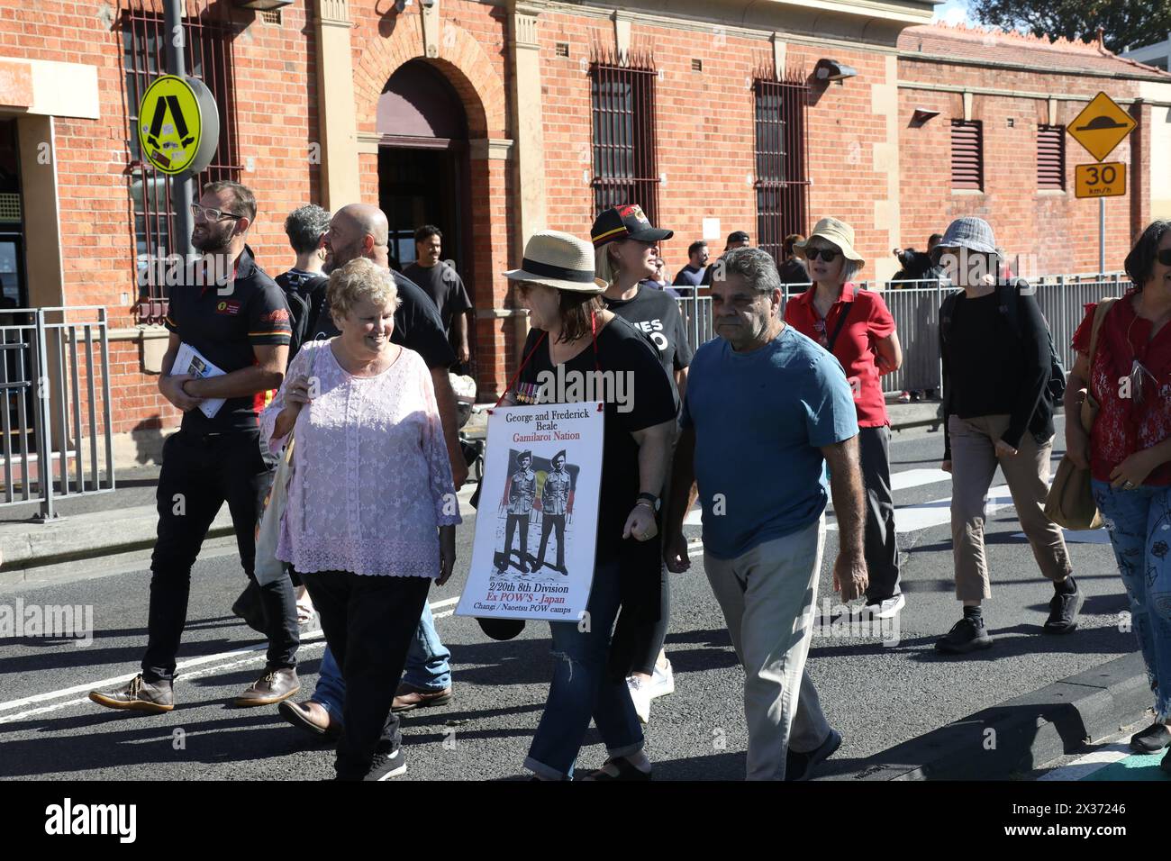 Sydney, Australia. 25th April 2024. The Coloured Digger event and Anzac ...