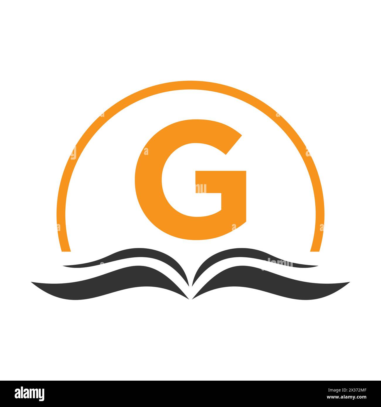 Letter G Education Logo Book Concept. Training Career Sign, University ...