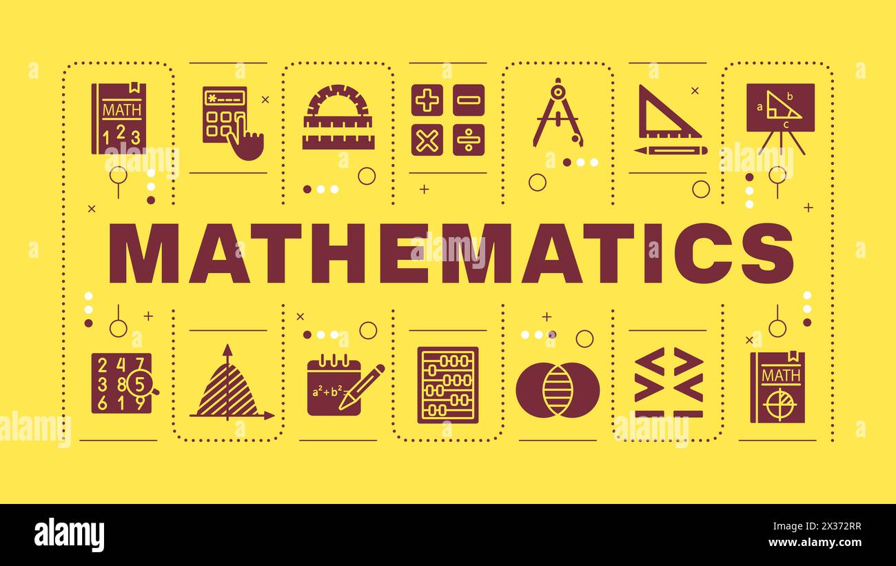 Math concept word cloud background hi-res stock photography and images ...