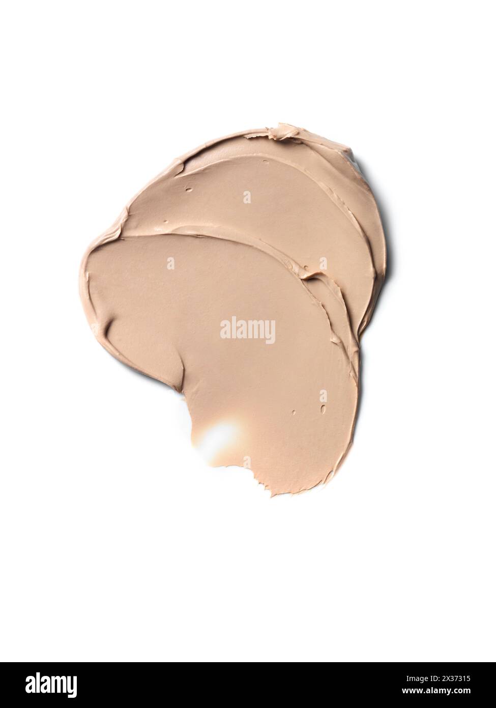 Eyeshadow primer composition texture isolated on white background ...