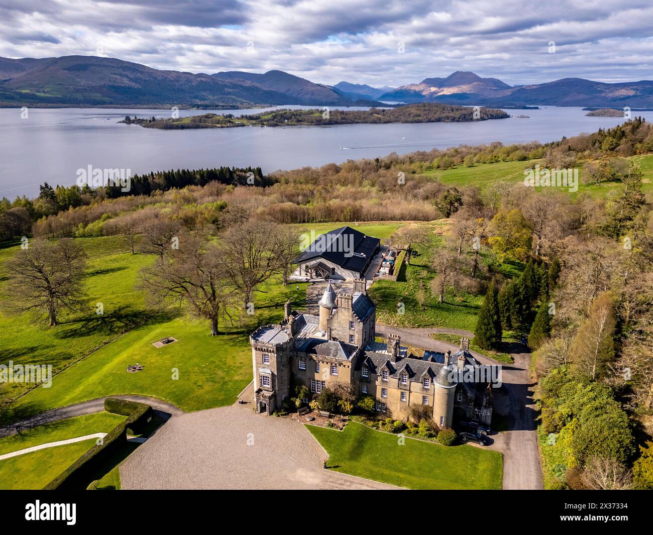 Boturich Castle, Balloch, Alexandria, Scotland, UK Stock Photo - Alamy