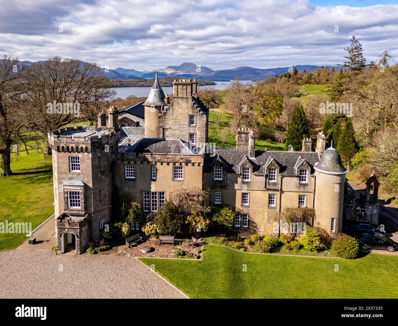 Boturich Castle, Balloch, Alexandria, Scotland, UK Stock Photo - Alamy