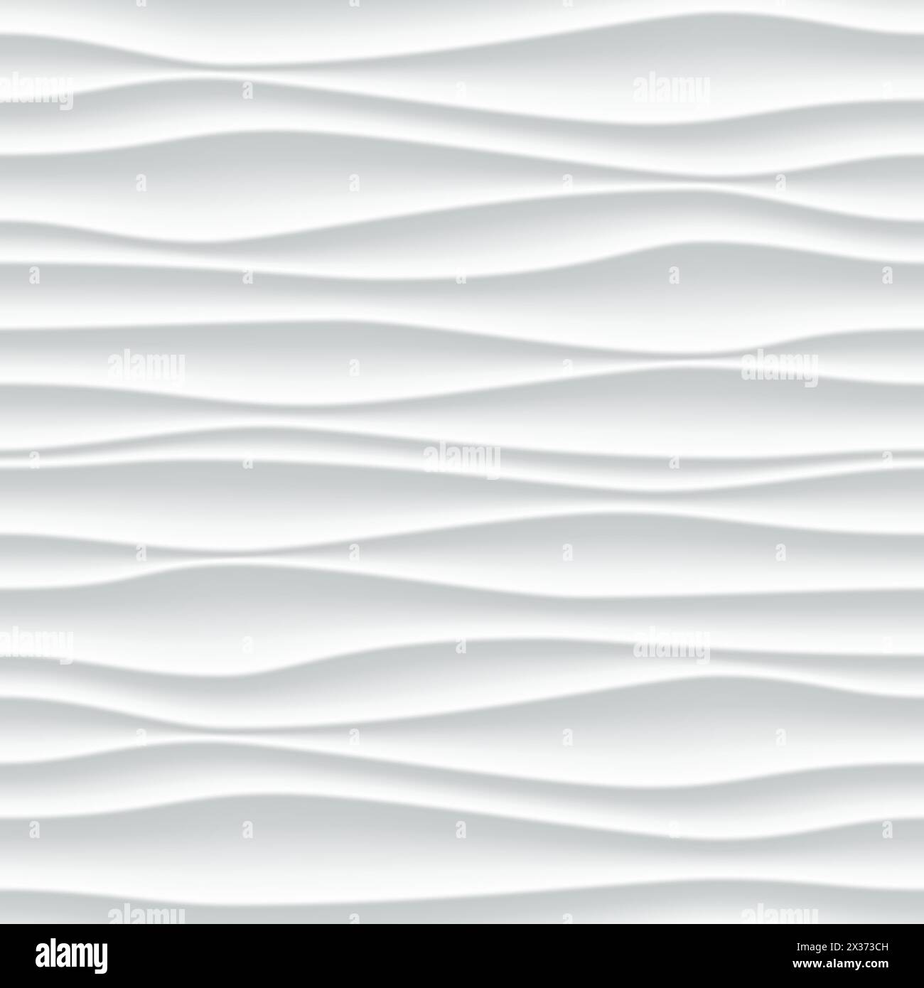 Seamless white pattern background with wave wall texture. Vector modern ...