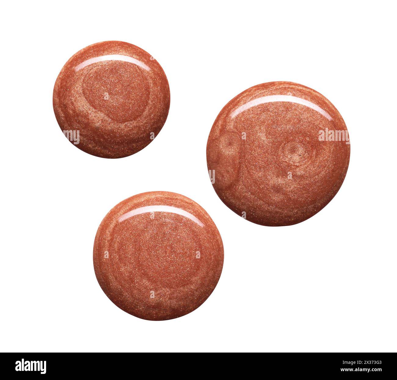 Brightening CC serum sample swatch round shape texture isolated on ...