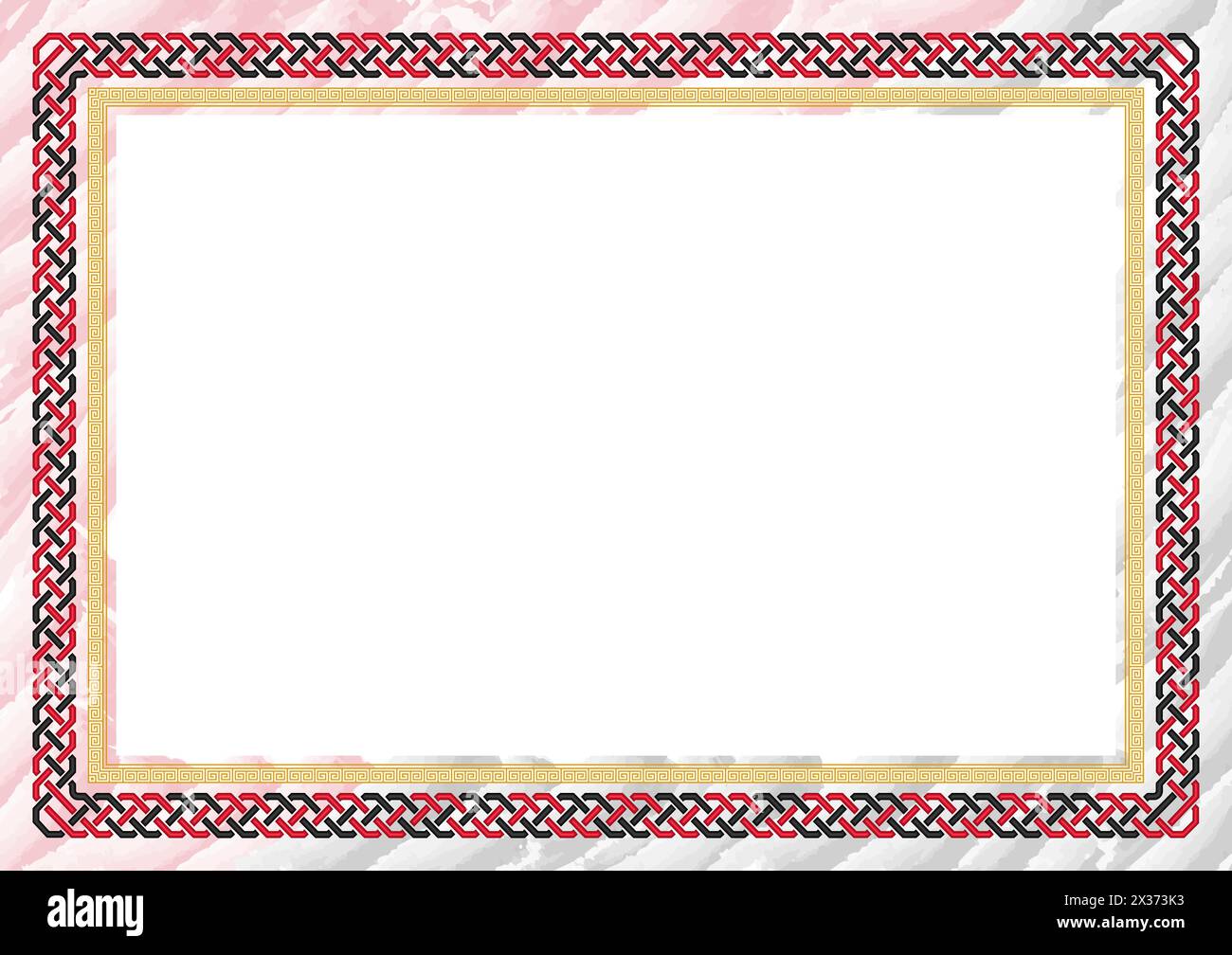 Horizontal frame and border with colors of Papua New Guinea flag ...